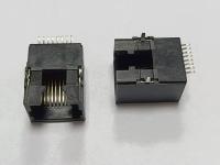 China Female Lan SMT RJ45 Connector Through Hole Low Profile Tab Up for sale