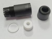 China Black White Silicone PA66 RJ45 Female Connector Parts for sale
