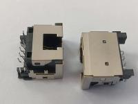 China Right Angle RJ45 Female Connector , Shielded Low Profile RJ45 for sale