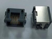 China SMT Offset / Overhangs PCB RJ45 Jack , Modular RJ45 PCB Connector for sale