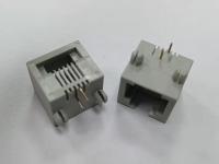 China 6P2C Female Vertical RJ45 Connector Through Hole Mounting for sale