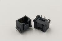 China Female Single Port RJ45 Through Hole Connector MJ886-B011-HLPDN1-C for sale
