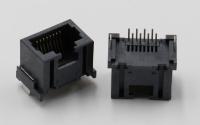 China 8P8C Vertical 180 Degree RJ45 Modular Jack For Network Switches for sale