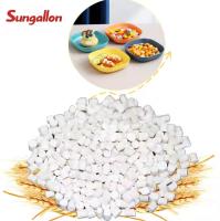 China Granules Form TPR Plastic Material Food Grade Safe For Smooth Plastic Plate Bowl for sale