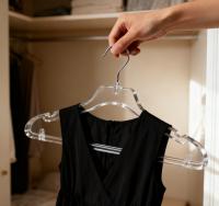 China High Transparency Glossy Impact-Resistant for Home Wardrobes/Clothing Store Displays Transparent Hangers K-Resin for sale