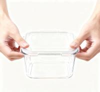 China Food-Contact Safe Glossy Impact-Resistant for Family Breakfast Prep/Office Lunch Boxes Transparent Food Containers K-Resin for sale