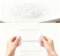 China Food-Contact Safe Glossy Impact-Resistant for Family Breakfast Prep/Office Lunch Boxes Transparent Food Containers K-Resin for sale