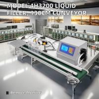 China Small Liquid Bottle Filling Machine 130cm Conveyor for 50ml Volume Oil Vial Bag Packaging 220v for sale