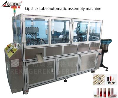China Automatic Assembly Cosmetic Processing Equipment For Lipstick Tube for sale