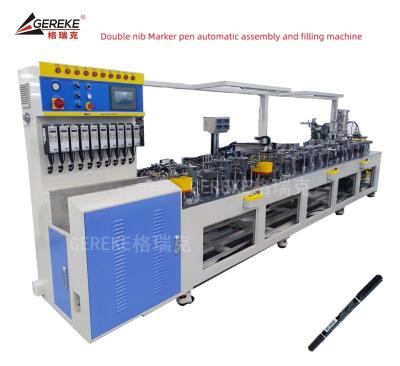 China Double Nib Double Color Marker Pen Making Machine Automatic Assembly Filling for sale