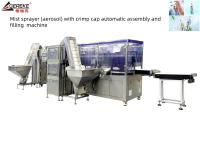 China Mist Sprayer Aerosol Automatic Filling Machine for Aluminum Bottle Sprayer Cap Crimp for sale