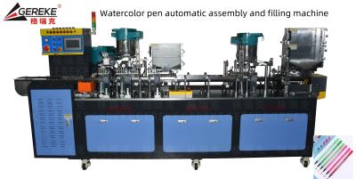 China Water Color Automatic Pen Making Machine Barrel Feeding 60-65 Pcs/min for sale