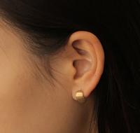 China 18K Rose Gold Engagement Earrings for Women - Au750 Solid Gold Wedding Jewelry 8.35x11mm for sale