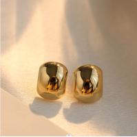 China 18K Rose Gold Engagement Earrings for Women - Au750 Solid Gold Wedding Jewelry 8.35x11mm for sale