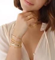 China 18K Yellow Solid Gold Hammered Open Cuff Bracelet with Custom Logo - 75% Pure Gold Vintage Bangle for Women for sale