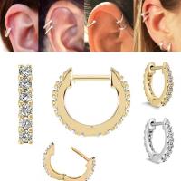 China 14K Gold Plumeria Full Hoop Earrings 7/8