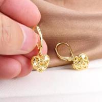 China 14K 18K 24K Gold Plumeria Full Hoop Earrings 20mm Durable Jewelry for Women for sale