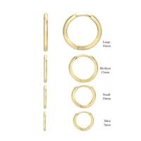 China 14K 18K 24K Gold Plumeria Full Hoop Earrings 20mm Essential Jewelry Collection for sale