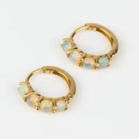 China 14K 18K 24K Gold Plumeria Full Hoop Earrings Essential Jewelry Collection for sale