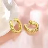 China 14K 18K 24K Gold Plumeria Full Hoop Earrings Essential Jewelry Collection 20mm for sale