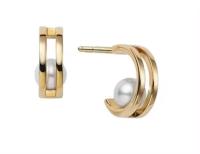 China 14K 18K 24K Gold Plumeria Full Hoop Earrings - 58.3% to 99.9% Pure Gold Options for Jewelry Collections for sale