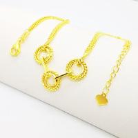 China 18kt Yellow Gold Mini Pendant Necklace 45cm Fine Jewelry for Women for sale
