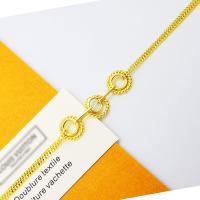 China 18kt Yellow Gold Mini Pendant Necklace 45cm Fine Jewelry for Women for sale