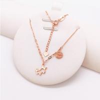 China Modern 18kt Yellow Gold Mini Pendant Necklace for sale