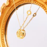 China Radiant 18kt Gold Miniature Pendant Necklace for sale