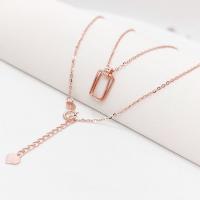 China 18kt Gold Mini Pendant Necklace 45cm Fine Jewelry for Women for sale