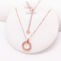 China 18K Forward Mini Gold Pendant Necklace Ensemble 45cm Chain Length for sale