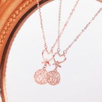 China 18kt Gold Mini Pendant Necklace - Elegant Compact Jewelry with Premium Gold Construction for sale