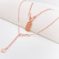 China Petite Miniature Gold Pendant Necklace Ensemble with 15-20mm Pendant and 40-45cm Adjustable Chain for sale