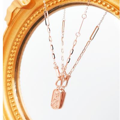 China Petite Miniature Gold Pendant Necklace Ensemble with 15-20mm Pendant and 40-45cm Adjustable Chain for sale