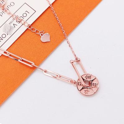 China 18K Gold Necklace Jewelry Gift for Women 45cm Chain Length for sale