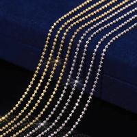China 18K Rose Gold & White Gold AU750 Popcorn Chain Crescent Necklace - 16''/18''/20''/24'' Lengths for sale