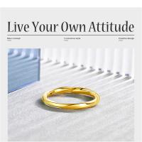 China 18K Gold Thin Band Ring for Women - 2mm Comfort Fit Statement Ring Available in Multiple Sizes for sale