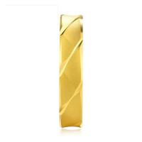 China Chic Plain Gold Rings for Women - Premium Gold Alloy Jewelry with Multiple Sizes Available for sale
