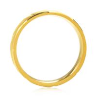 China Chic Plain Gold Rings for Women - Premium Gold Alloy Jewelry with Multiple Sizes Available for sale