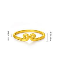 China 18K Gold Statement Rings - 750/1000 Purity Luxury Jewelry with Multiple Size Options for sale
