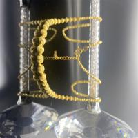 China 18kt Yellow Gold Delicate Pendant Necklace - 750/1000 Gold Purity with Secure Clasp for Everyday Wear for sale