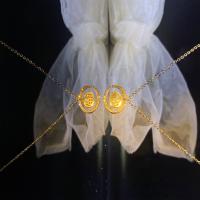 China Exquisite 18kt Yellow Gold Pendant Necklace for sale