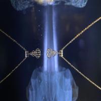 China Graceful 18kt Yellow Gold Pendant Necklace for sale