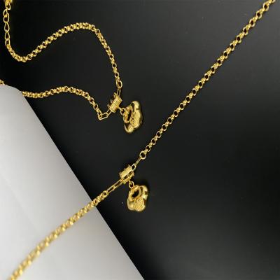 China Radiant 18kt Yellow Gold Pendant Necklace - 75% Pure Gold Content with Professional Jewelry Craftsmanship for sale