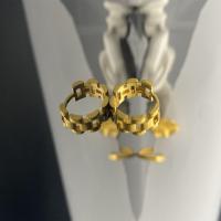China Elegant Small Gold Plumeria Earrings - Delicate Floral Design, 2-3g Lightweight, Hypoallergenic for sale