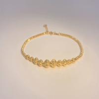 China Exquisite 18K Solid Rose Gold Heart Bracelet for sale