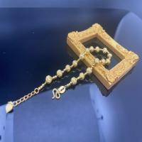 China Luxurious 18K Yellow Gold Heart Bracelet for sale