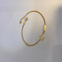 China 18K Solid Gold Heart Bracelet 7.5 Inch Fine Jewelry for Women for sale