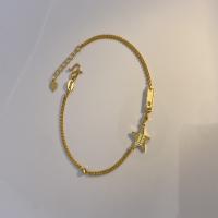 China 18K Solid Gold Heart Bracelet 7.5 Inch Fine Jewelry for Women for sale