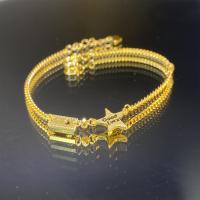 China 18K Solid Gold Heart Bracelet 7.5 Inch Fine Jewelry for Women for sale